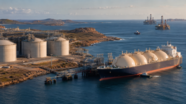 ExxonMobil stock faces LNG M&A test as reported Woodside Energy